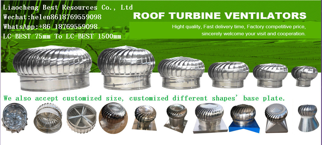 مروحة التوربين السقفية عالية الجودة مروحة التوربين السقفية بدون طاقة ...